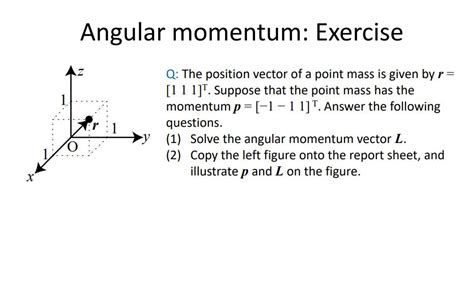 Solved Angular Momentum Exercise Q The Position Chegg