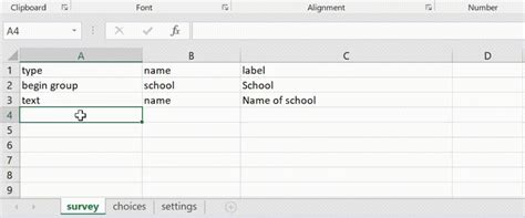 basics xlsform arqaam