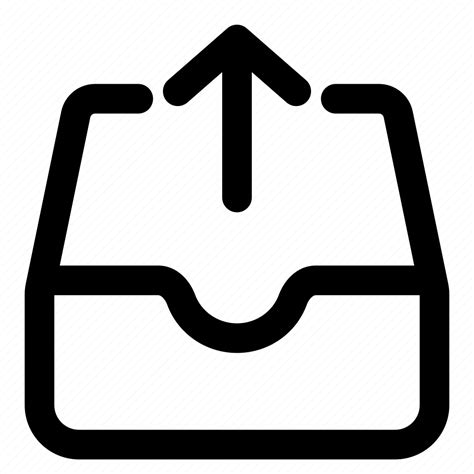 Outbox Icon Download On Iconfinder On Iconfinder