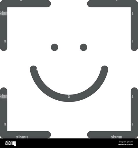 face identification flat color ui icon stock vector image and art alamy
