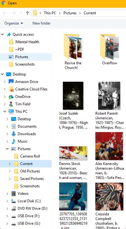 File Open Or Insert Window Shows Collapsed Folders Only Microsoft Community