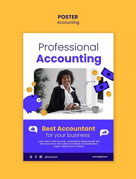 Financial Accounting Poster Psd High Quality Free Psd Templates For