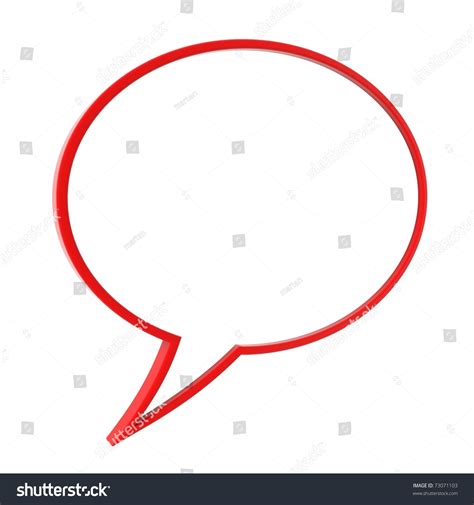 D Red Speech Bubble Stock Photo Shutterstock