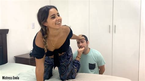 Enola Real Foot Gagging Session Foot Gagging Different Positions And