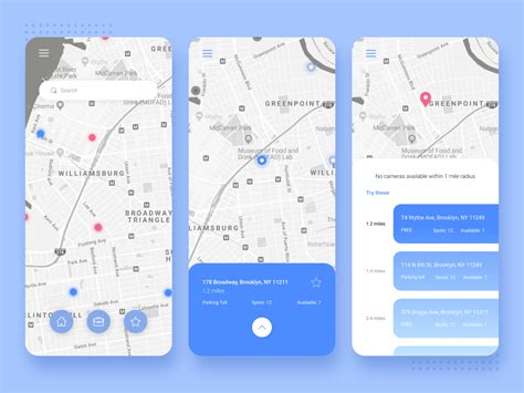 Parking App Concept By Isabel Rosher Mobile Ui Design App Ui Design