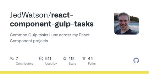 Github Jedwatsonreact Component Gulp Tasks Common Gulp Tasks I Use