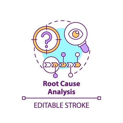 Root Cause Analysis Concept Icon Vector Art At Vecteezy