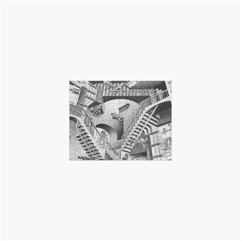 M C Escher Relativity Jigsaw Puzzle For Sale By Pop Pop P Pow Redbubble