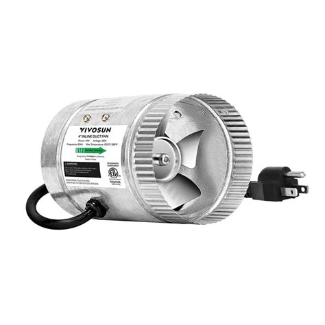 Have A Question About Aoibox 4 Inch 100 Cfm Silver Low Noise Inline Duct Fan Hvac Exhaust