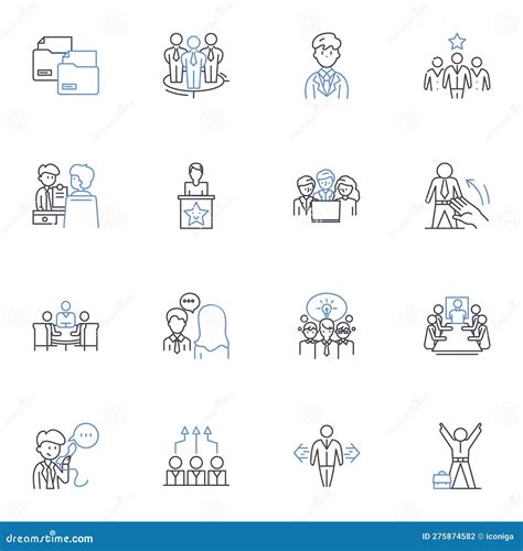 Task Prioritization Line Icons Collection Time Management Priority