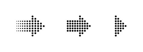 Dotted Arrow Vector Hd Png Images Arrows In A Dots Design Direction