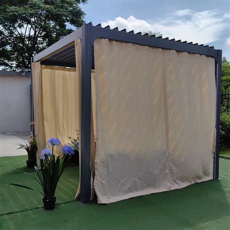 All Season Electric Shutter Aluminium Pergola Canopy Garden Patio