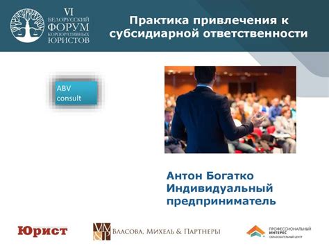 Практика привлечения к субсидиарной ответственности презентация онлайн