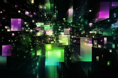 全息科技ai数字艺术 全息科技抽象现代风立体动态矩形块发光效果插画 Ai人像免费下载 Png格式 1344像素 编号72469085 千图网