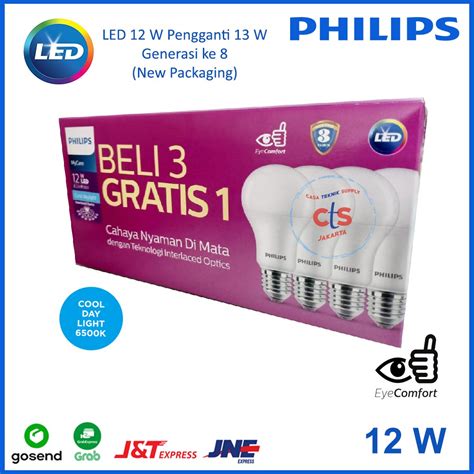 Paket Lampu Led Philips Watt Bolam Philip W W Paket Isi Pcs Shopee Indonesia