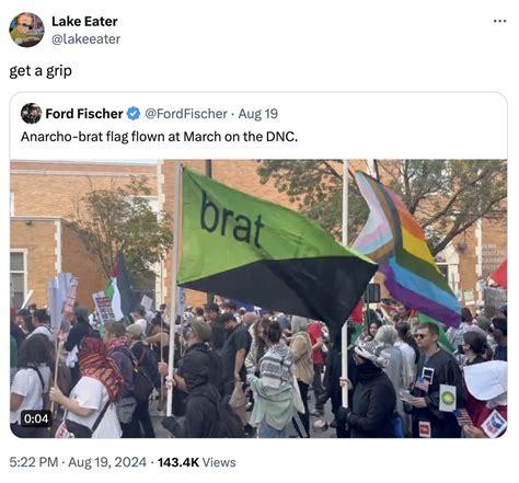 Get A Grip Anarcho Brat Flag Know Your Meme