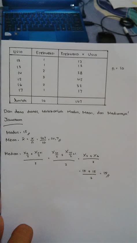 Contoh Soal Mean Median Modus Data Tunggal Dan Penyelesaiannya 73780 The Best Porn Website