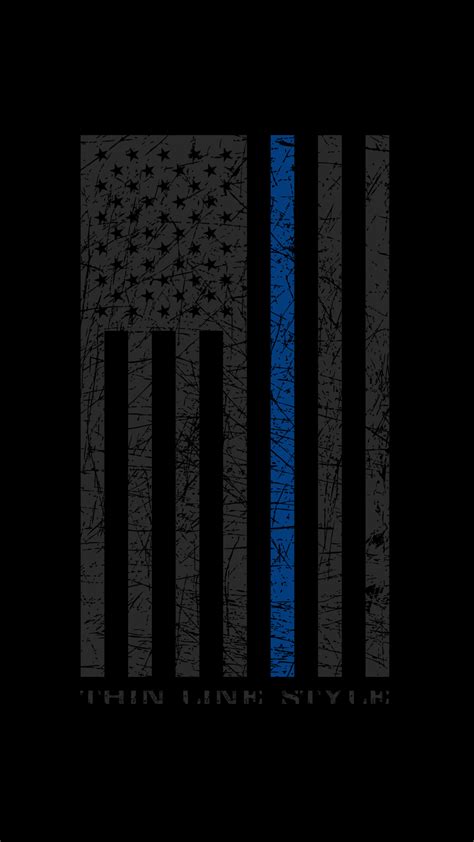 Thin Blue Line Flag Wallpapers Wallpaper Cave
