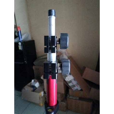 Jual Telescopic Range Pole Plus Nivo Jalon Prisma 2 5 3 6 4 6 5 2 Meter Prism Pole Pole