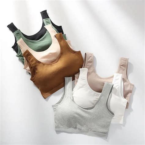 Badu Bg Памучен едноцветен сутиен за сън удобен сутиен с изрязване бюстие гъвкава жилетка без