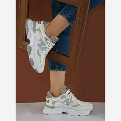 خرید و قیمت کتونی نیوبالانس لژدار مشکی سفید کرم زنانه دخترانه کفش ونس