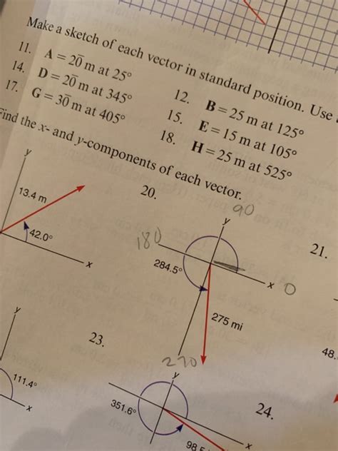 Solved Make A Sketch Of Each Vector In Standard Position Chegg