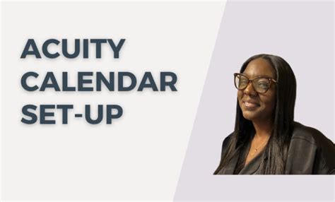 Assist With Acuity Calendar Setup By Sharramcneil Fiverr