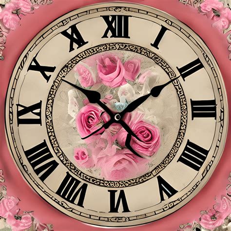 Roman Numeral Clock Graphic · Creative Fabrica