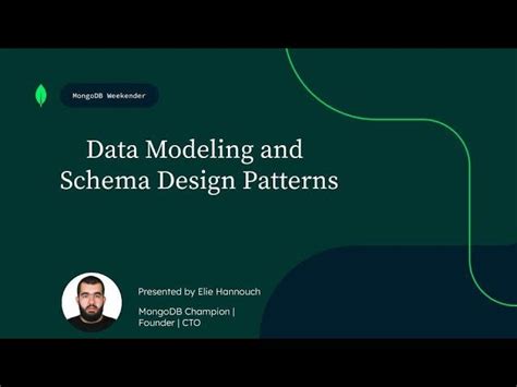 Elie Hannouch On Linkedin Mongodb The Weekender 2023 Data Modeling