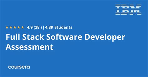 Full Stack Software Developer Assessment Coursya