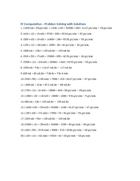 Iv Computation Problem Solving Solutions And Examples Studocu