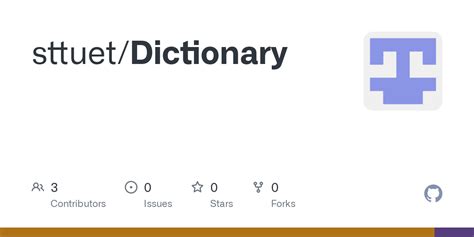 github sttuet dictionary
