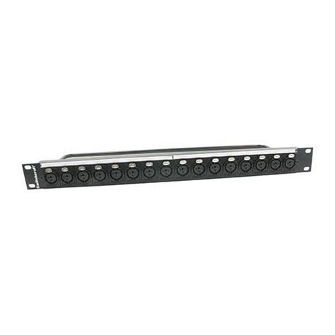 Switchcraft QGPK116FB Patch Panel XLR 16 Ports Price From Rs 14425 Unit Onwards
