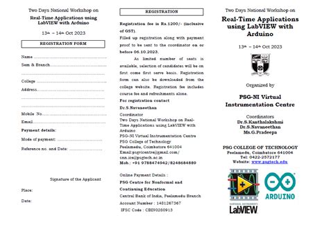 Real Time Applications Using Labview With Arduino 2023 Psg College Of