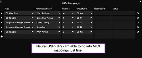 Amplitube 5 Help With Midi Mapping R Amplitube