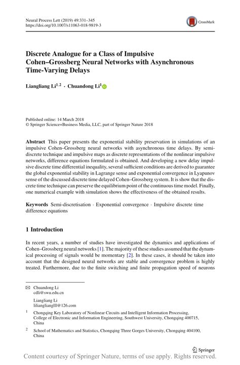Discrete Analogue For A Class Of Impulsive Cohengrossberg Neural