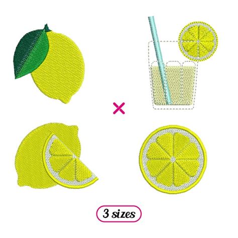 3 Drink Cocktail Embroidery Designs Etsy