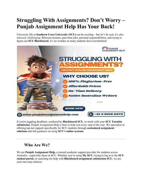 Ppt Struggling With Assignments Dont Worry Punjab Assignment Help Has Your Back Powerpoint