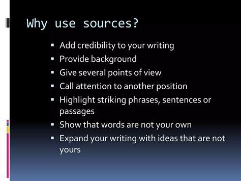 How To Use Outside Sources Pptx