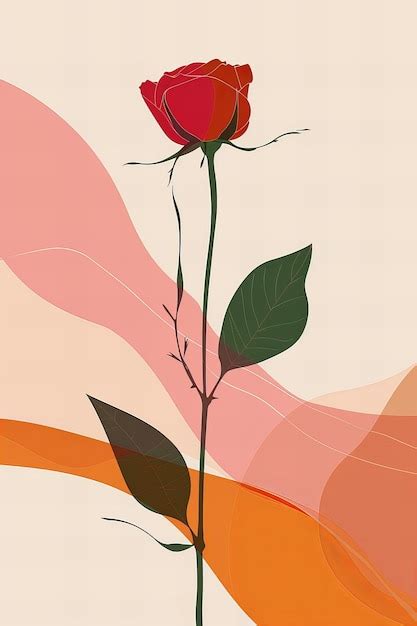 Premium Photo Rose Vector Illustration Floral Concept