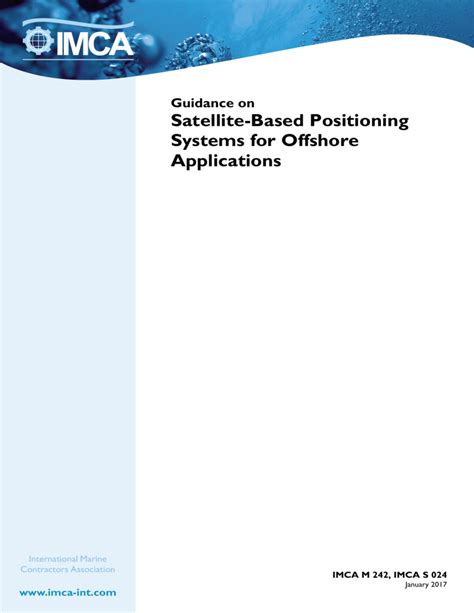 Offshore Satellite Positioning Guidance