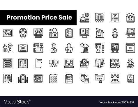 Set Of Outline Professional Development Royalty Free Vector Set Of Outline Professional Development Royalty Free Vector