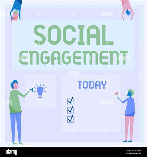 Conceptual Caption Social Engagement Conceptual Photo Degree Of Engagement In An Online