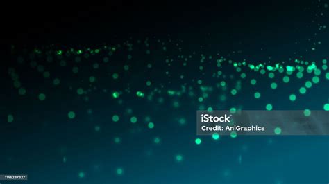 Technology Particle Vector Background Stock Illustration Download Image Now Abstract Green