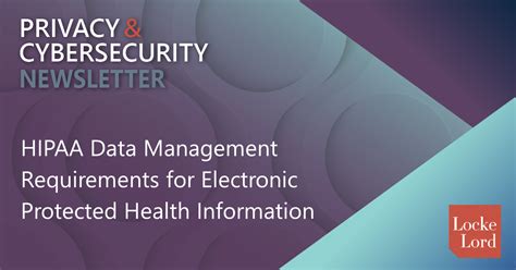 hipaa data management requirements for ephi