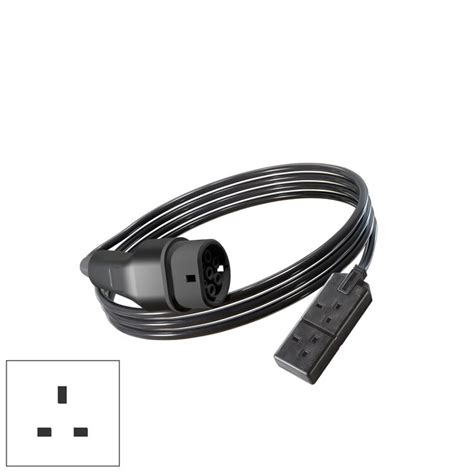 Wottz V2l Vehicle To Load Ev Discharge Cable Uk 2 Gang Black From £107 49