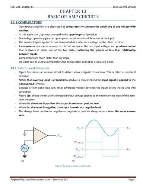 Chapter 13 Basic Op Amp Circuits