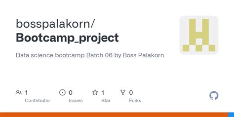 Github Bosspalakornbootcampproject Data Science Bootcamp Batch 06
