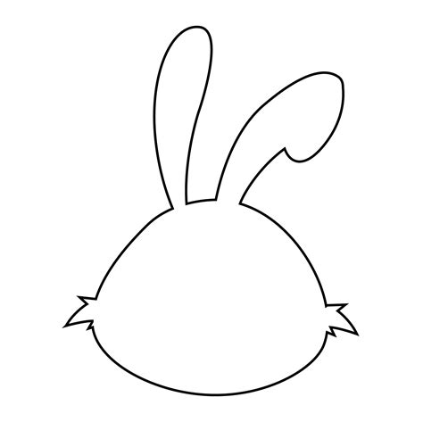 Easter Bunny Face Free PDF Printables Printablee