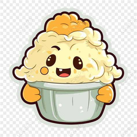 Kawaii 맛 커스터드 스티커 클립 아트 벡터상표 Png 일러스트 무료 다운로드 Lovepik
